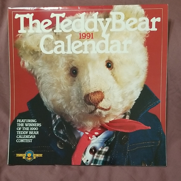 Vintage | Office | Vintage Teddy Bear Calendar 991 | Poshmark